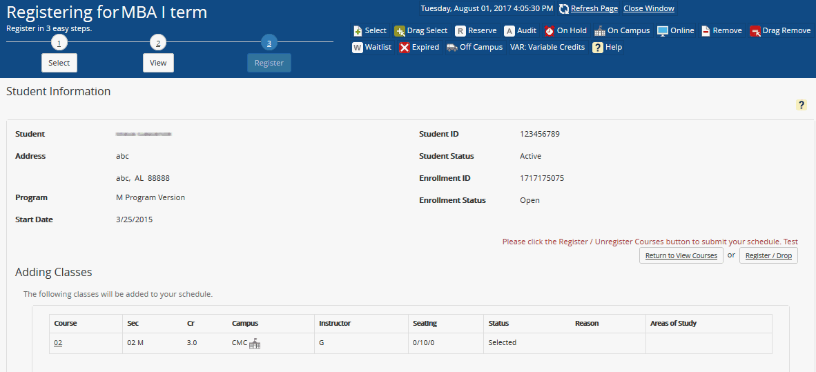 Step 3 - Register